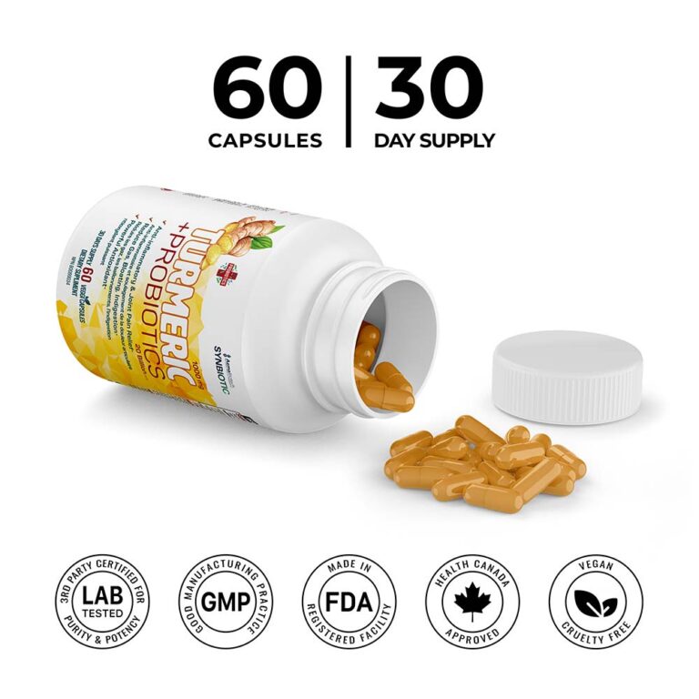 Turmeric + Probiotics Synbiotics - AzmaBiotech